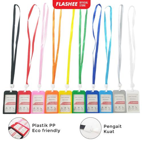 Promo Flashee Name Tag PP ID Card Holder PP Lanyard PP Gantungan Kartu ...