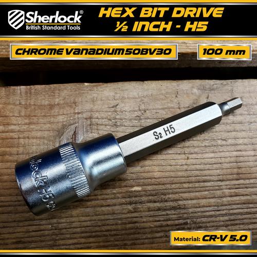 Jual Sherlock Mata Kunci Sok Shock Drive 1/2 " Hex Bit Deep L 5 mm ...