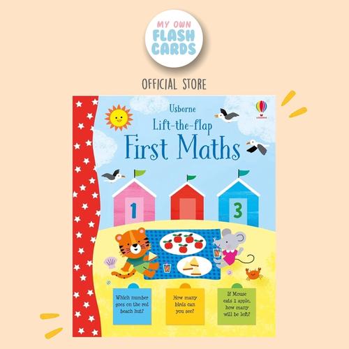 Jual Usborne Lift The Flap First Maths - ted Education Book Math ...