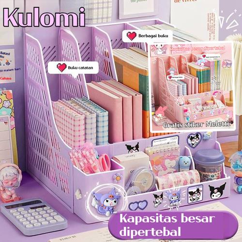 Promo Stiker Gratis-Rak organizer buku penyimpanansekat multifungsi rak ...