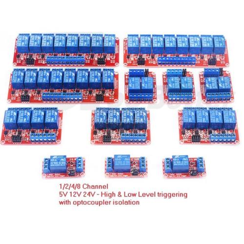 Jual Relay Optocoupler High Low Level Trigger 1 2 4 8 Channel 5V 12V 24V - 2 Channel, 5V ...