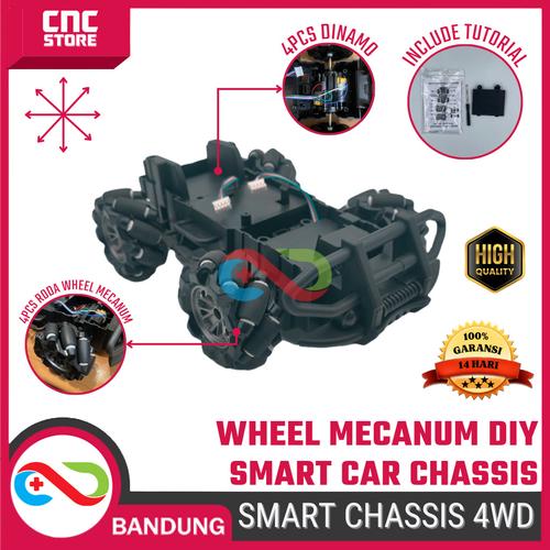 Promo Smart Car Chassis Robot 4WD Wheel Mecanum DIY – Chassis Robot 4 ...