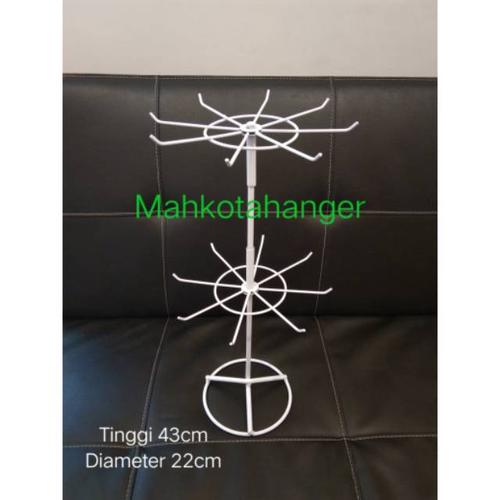 Jual Rak Display putar Matahari 2 susun gantungan aksesoris display ...