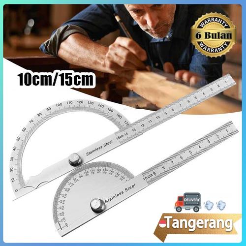 Jual Penggaris Busur Derajat 180 Derajat Stainless Degree Protractor ...