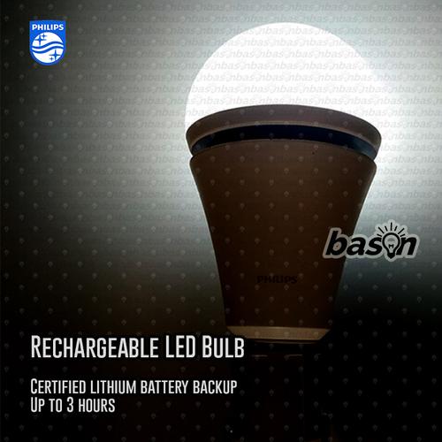 Promo PHILIPS Rechargeable LED Bulb 7.5W atau 9W 6500K E27 - Bohlam ...