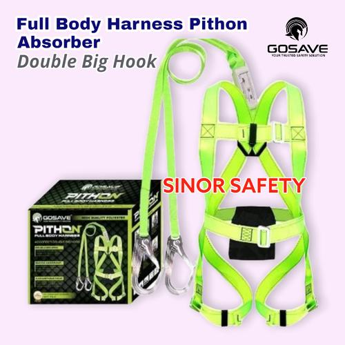 Jual Full Body Harness PITHON Absorber Double Big Hook Gosave - FBH ...