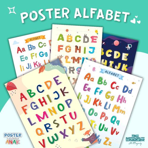 Jual Poster Edukasi Anak - Huruf Alfabet / Abjad | Balita, PAUD, TK, SD ...
