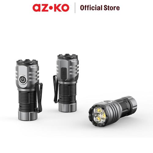 Jual AZKO Powerlite Senter Dengan Magnet Rechargeable Flashlight ...
