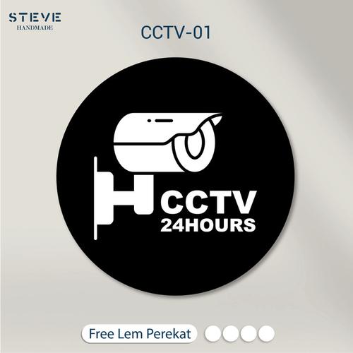 Jual Sign Board CCTV | Papan Tanda CCTV Label Akrilik Sign Board ...