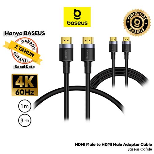 Jual Baseus Cable HDMI Cafule 4KHDMI Male To 4KHDMI Male Konektor Kabel ...