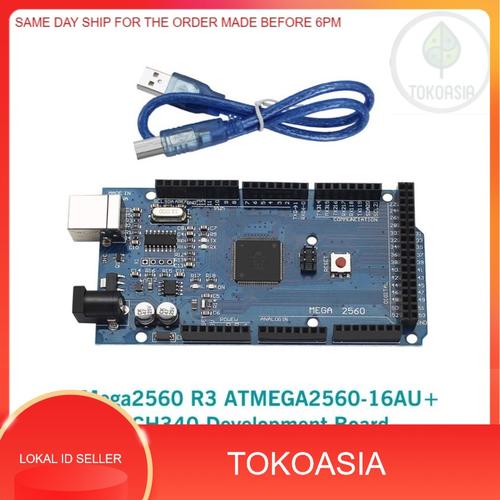 Jual (Local Stock) Mega2560 R3 ATmega2560-16AU CH340 Development Board ...