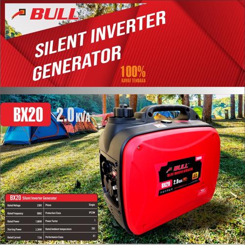 Promo Bull Generator listrik 2000 kva/w silent inverter generator BX-20 ...