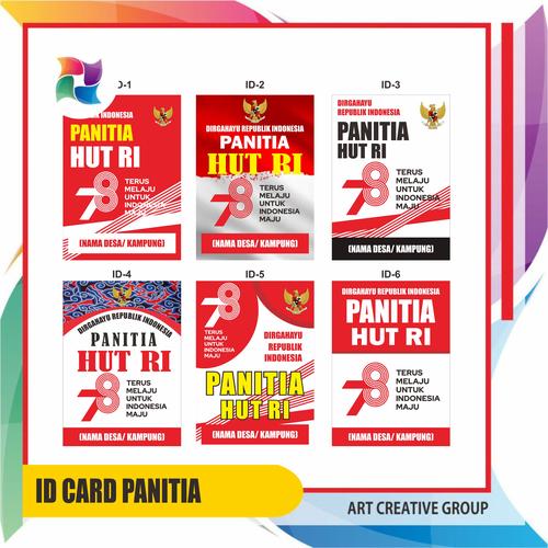 Jual NAME TAG PANITIA ACARA HUT RI Agustusan FREE TEMPLATE DESAIN NAME ...