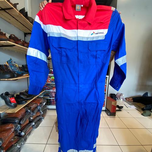 Jual Wearpack Pertamina Defender Ultra Coverall Pertamina Katun Safety ...