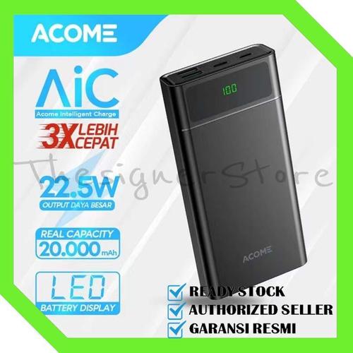 Promo ACOME AP201 Powerbank 20000 mAh All in 1 Fast Charging QC3.0 PD ...