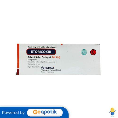 Jual ETORICOXIB AMAROX 60 MG BOX 30 TABLET - Kota Tangerang - Apotek ...