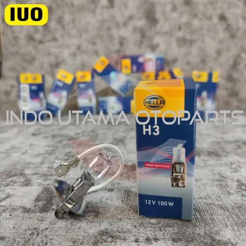 Promo Bohlam lampu halogen Hella H3 12V 100W HELLA - Spesifikasi ...