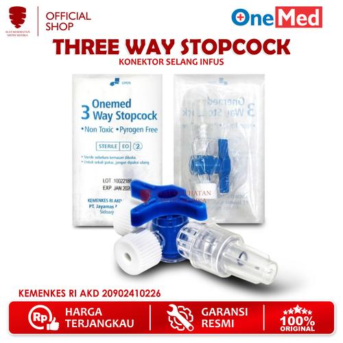 Jual Onemed Three Way Stopcock Conector Konektor Infus Peralatan Steril ...