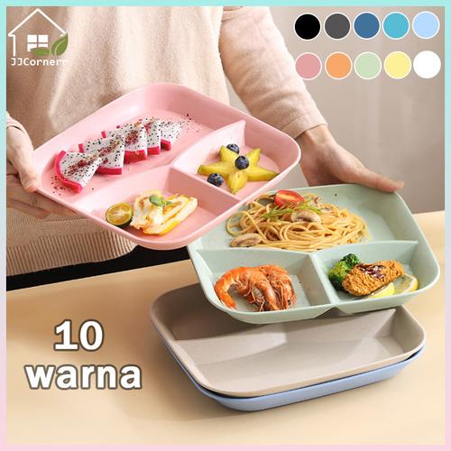 Promo Piring Makan Kotak Piring Sekat 3 Grid Sarapan Siang Plat Makan ...