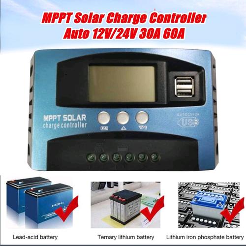 Jual SCC 30A 60A Auto 12V/24V MPPT Solar Charge Controller MPPT12V 24V ...