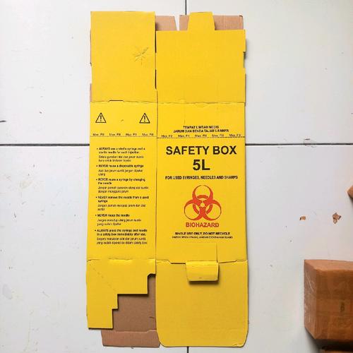 Jual Safety Box 5 Liter 8 Liter 12.5 Liter Safety Box 8 Liter Biohazard ...
