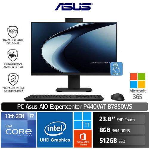 Promo PC Asus AIO P440VAT B7850WS i7 13620H/8GB/512GB SSD/23.8" Touch ...