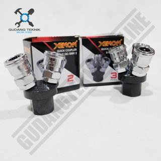 Jual Quick Coupler Xenon 2 Pass 3 Pass Coupling Sambungan Selang Angin ...