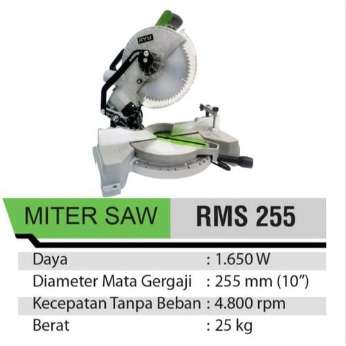 Jual RYU Mesin Potong Alumunium 10 inch / Mitter Saw RMS 255 - Mesin ...