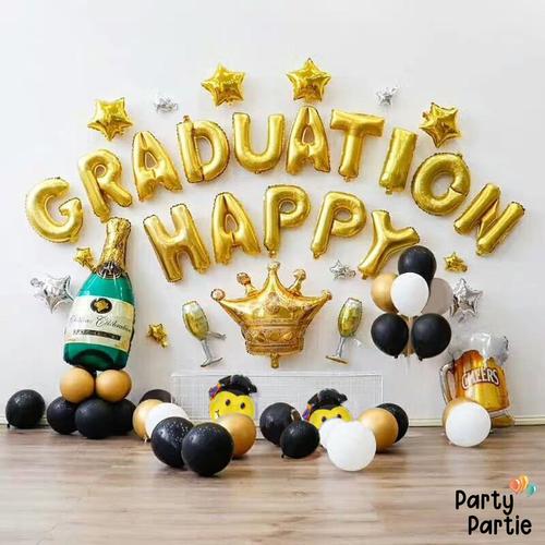 Promo [Paket Graduation] Celebration Gold Graduation Theme / Dekorasi ...