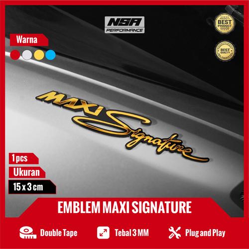 Promo NSA EMBLEM YAMAHA NMAX XMAX AEROX MAXI SIGNATURE AKRILIK TIMBUL ...