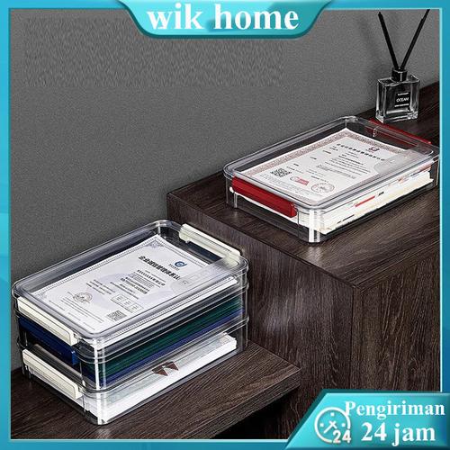 Jual Kotak Penyimpanan Kertas dan Map File Organizer Transparent Paper ...