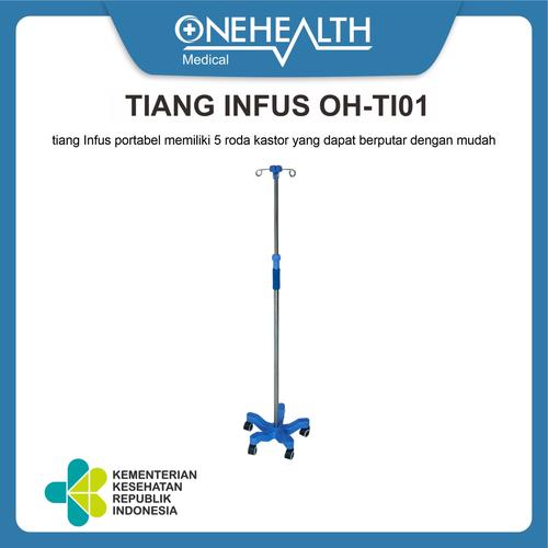 Jual Onehealth Tiang Infus OH-TI01 Stand Infus Portable Dapat Berputar ...