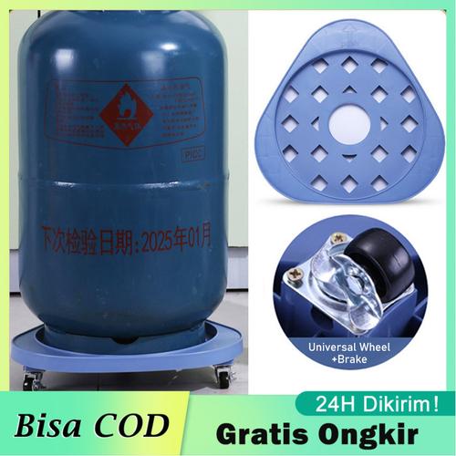 Jual Tatakan Tabung Gas Besi Roda 110 Kg Portabel - Alas Kompor Gas ...