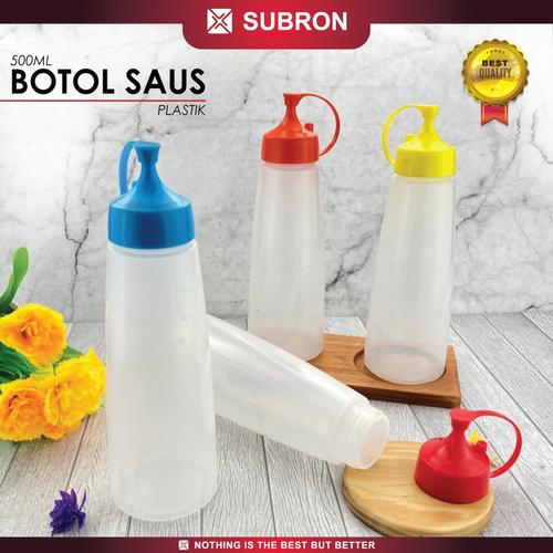 Promo SUBRON Botol Saus 500ml Sambal Tomat Kecap Minyak Mayones Plastik ...