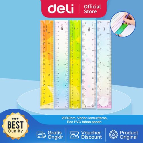 Jual Deli Penggaris Twistable and Hard dengan Bahan Eco-PVC Tahan Pecah ...