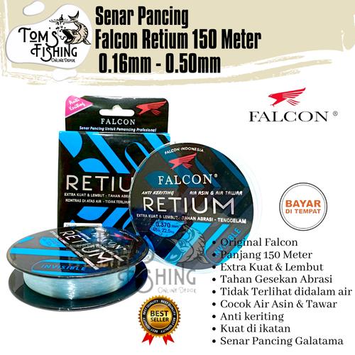 Promo Senar Pancing FALCON RETIUM 150 Meter Ice Blue (0.16mm - 0.50mm ...