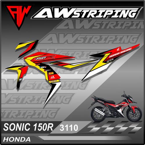 Jual Sticker Striping Lis Variasi SONIC 150R Semi Full Desain Racing ...