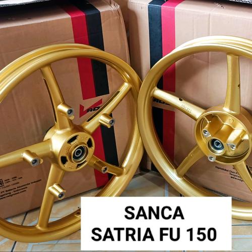 Jual Pelek..Velg Racing Sanca Satria Fu Gold 160-160 1 Set Depan ...