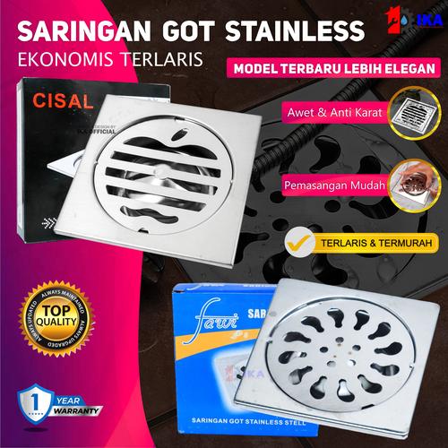 Jual IKA SARINGAN GOT SUS 304 STAINLESS STEEL FULL ASLI / ANTI KARAT 100% PEMBUANGAN AIR GOT ...