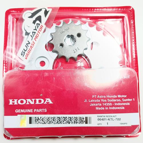 Jual Gear Set Komplit + Rantai KTL Supra Fit New - Supra X 125 Injeksi ...