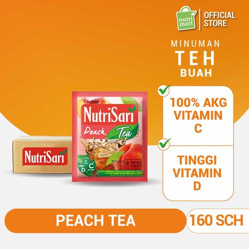 Promo NutriSari Peach Tea 160 sachet - Minuman Teh Rasa Buah Peach ...