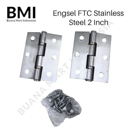 Jual Engsel Pintu FTC Stainless Steel 2 Inch | Engsel Jendela | Kupu2 ...