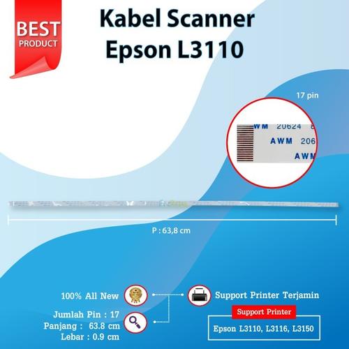 Jual Kabel Scanner Printer Epson L3100 L3101 L3110 L3210 L3116 L3150 ...