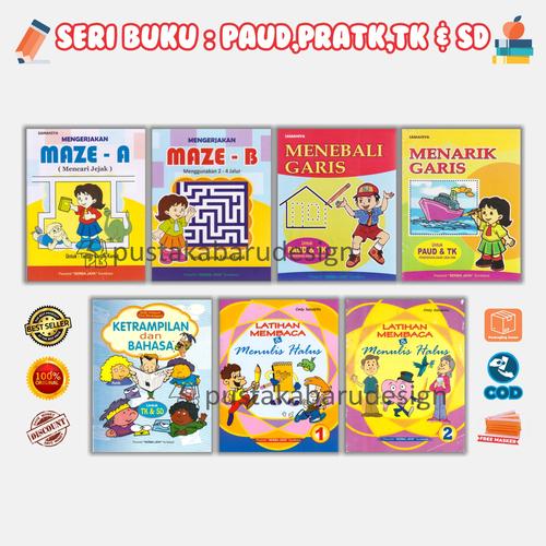 Jual Buku Anak TK / Buku Belajar Menulis Huruf Dan Angka : Menarik ...