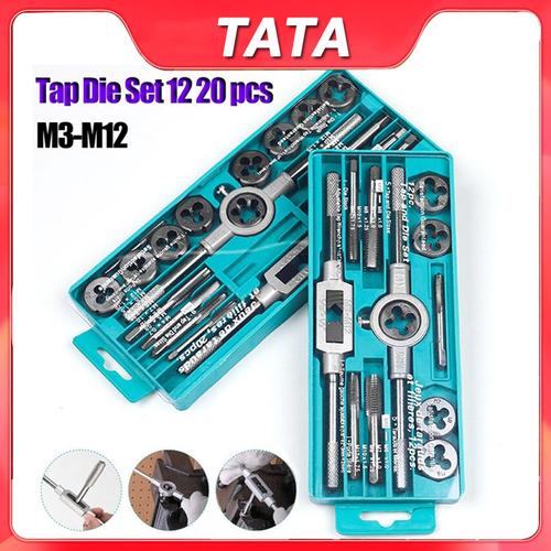 Jual Hand Tap Die Senai Drat Derat Tap Die Set 12/20 Pcs Alat Snai Dan ...