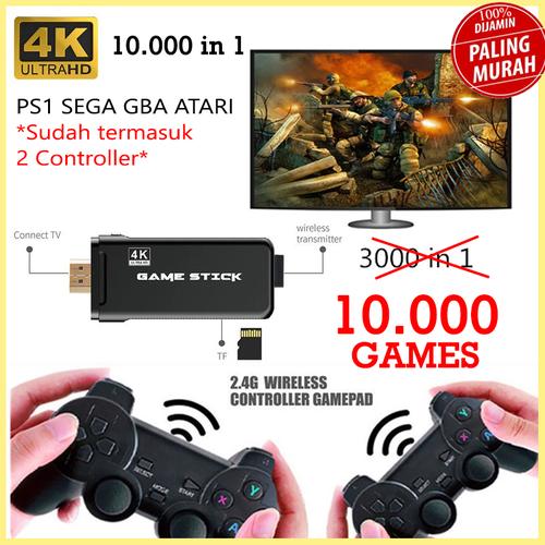 Jual 4K Game Stick TV BOX 10000 Video Games Retro Mini Console Wireless ...