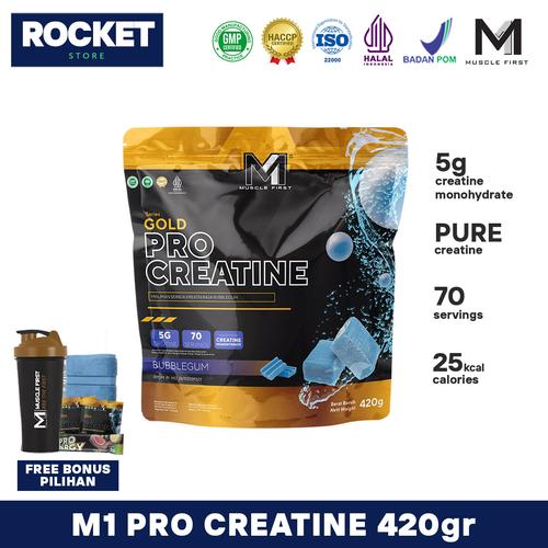 Promo M1 Muscle First Pro Creatine Kemasan Pouch 420 gram - 70 serving ...