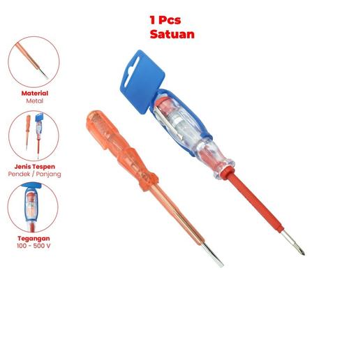 Jual Tespen Listrik 100-500V AC / Obeng Tes pen Bolak Balik - Kota ...