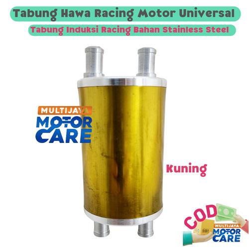 Jual Tabung Hawa Warna Kuning Motor Racing Universal Stainless Steel ...