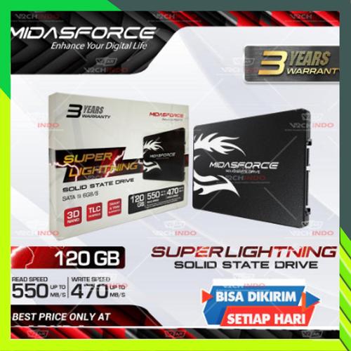Jual SUPER LIGHTNING - SSD SATA MIDAS FORCE - 120GB - Kota Bandung - PT ...